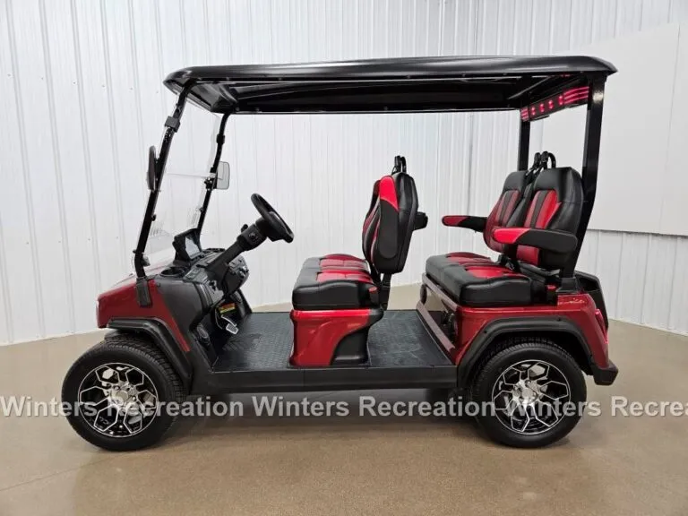 2024 Evolution D5 Ranger Lithium Ion Golf Cart, Flamenco Red - Winters ...